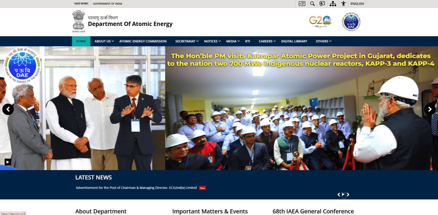 Department Of Atomic Energy – India’s Engine For Nuclear Science And ...