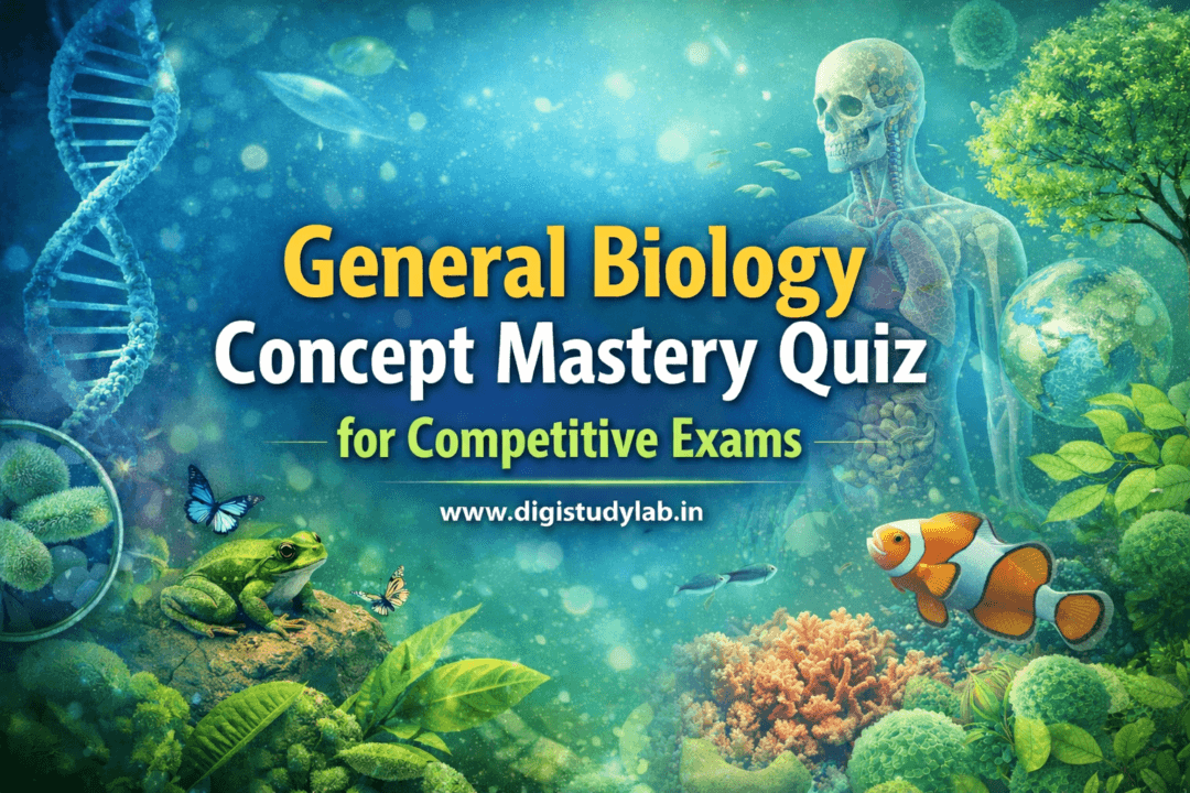 General Biology Concept Mastery Quiz For Competitive Exams | Digi Study ...